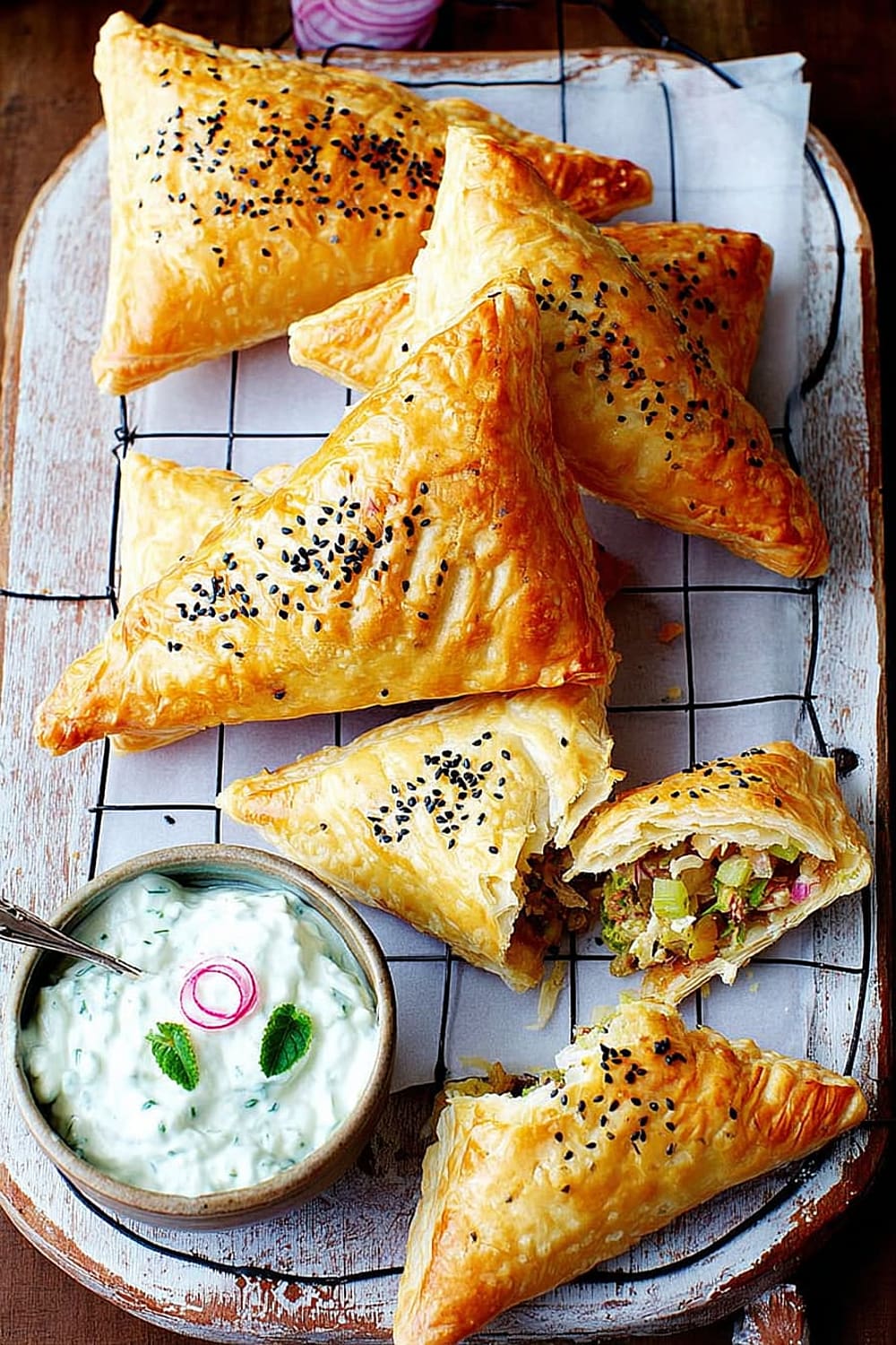 Spicy Vegetable Turnovers - Happy Muncher