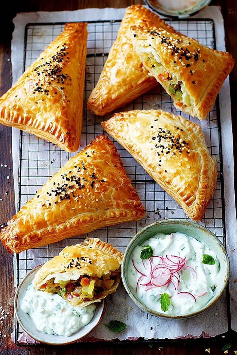 Spicy Vegetable Turnovers - Happy Muncher