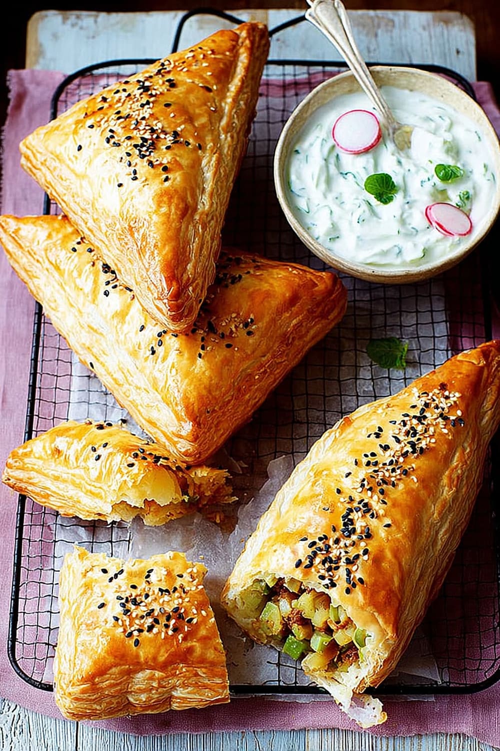 Spicy Vegetable Turnovers - Happy Muncher