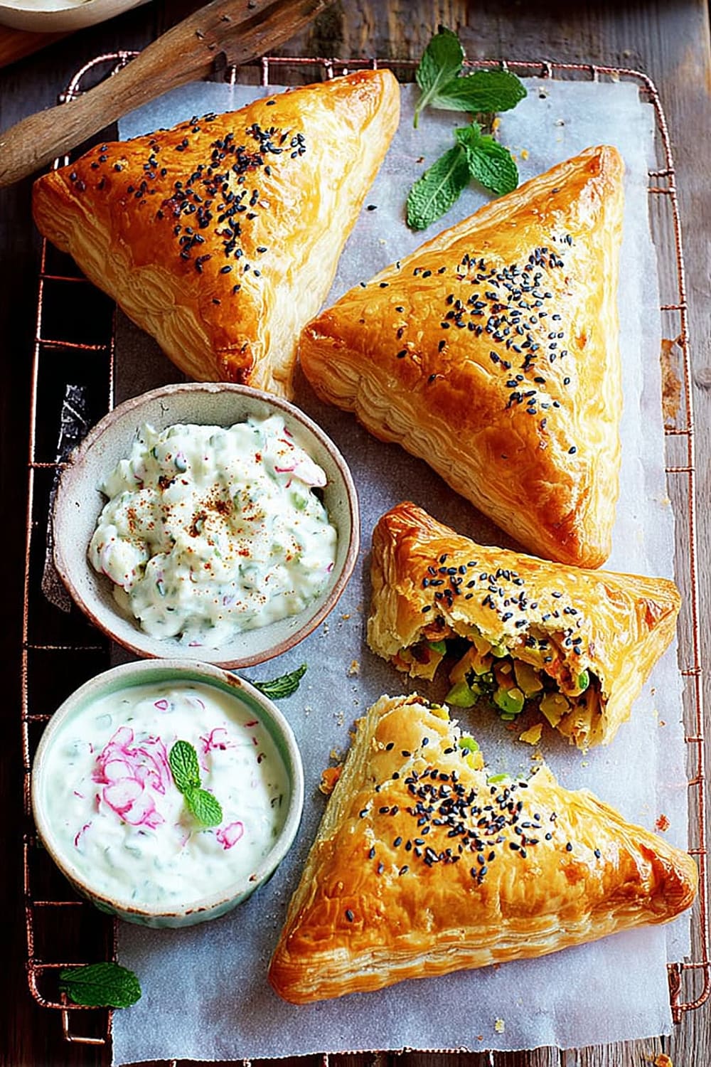 Spicy Vegetable Turnovers - Happy Muncher