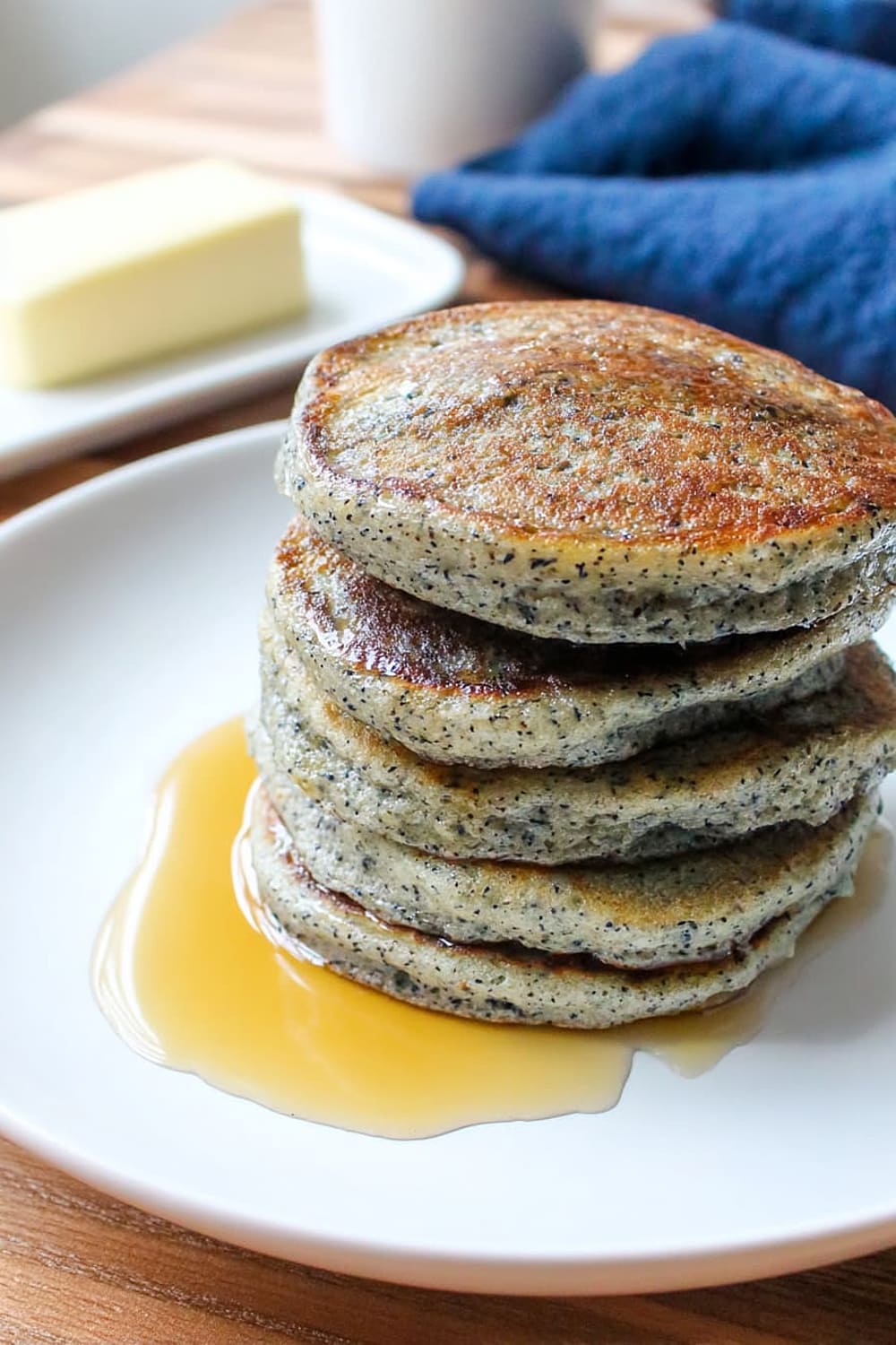 Blue Corn Pancakes - Happy Muncher