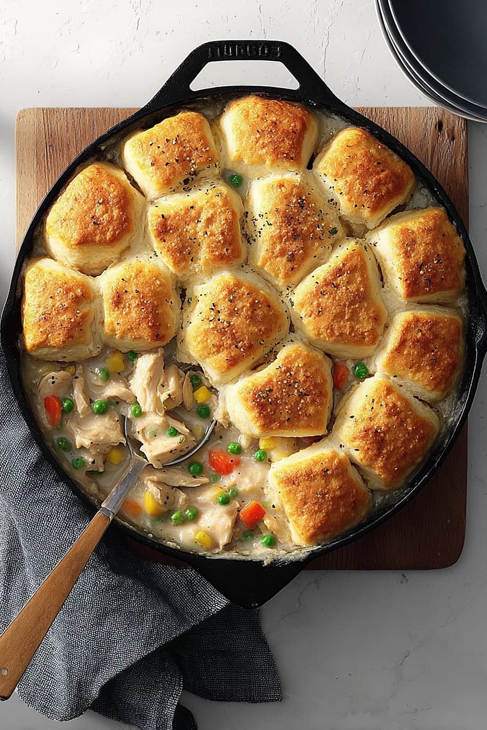 Turkey Biscuit Skillet - Happy Muncher
