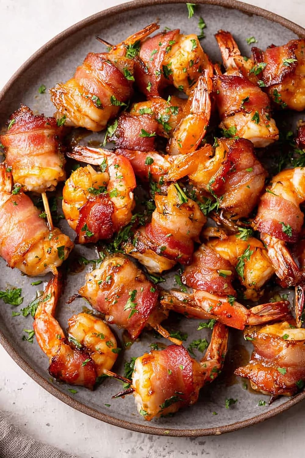 Bacon Wrapped Shrimp - Happy Muncher