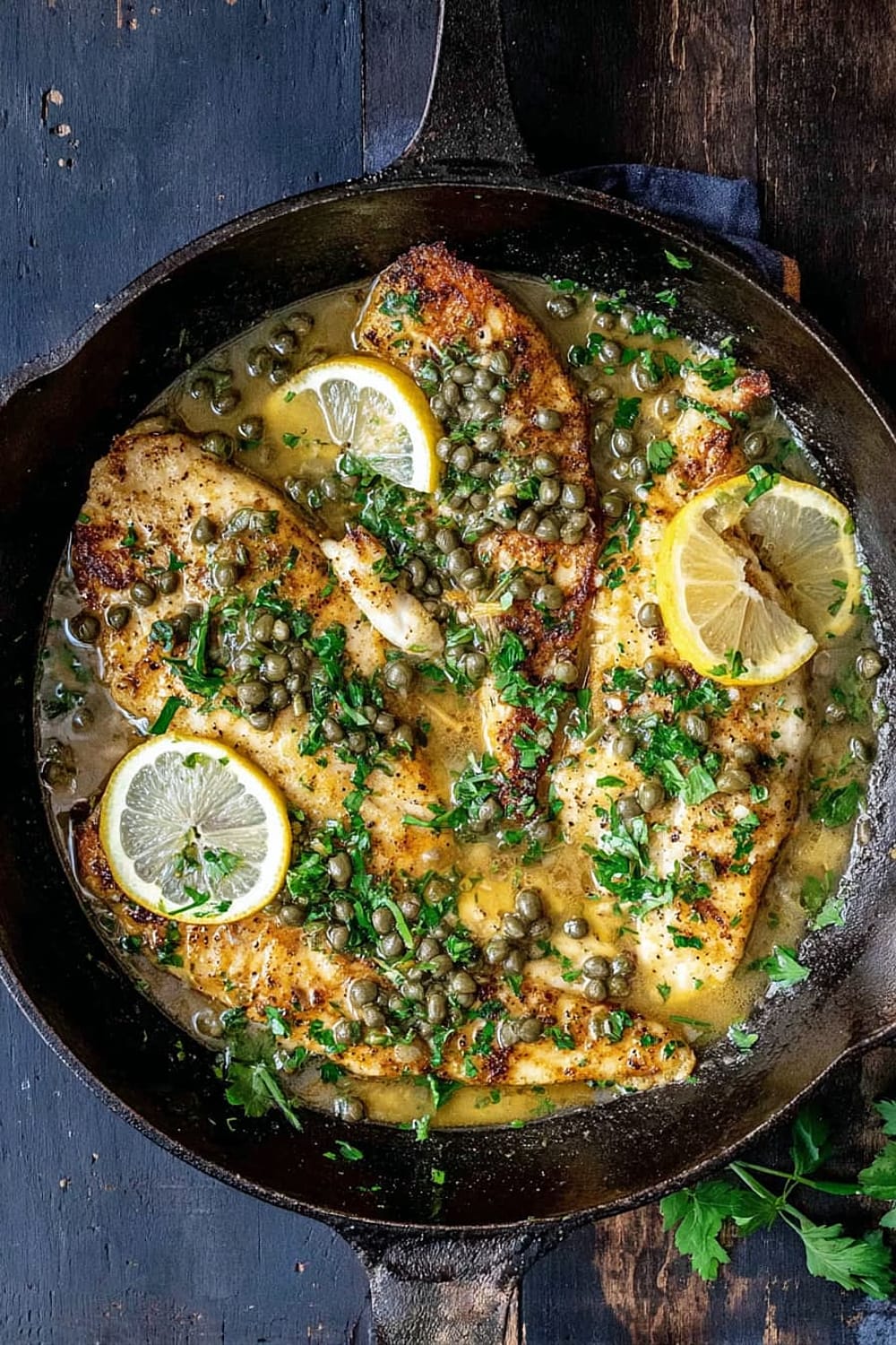 20-Minute Fish Piccata - Happy Muncher