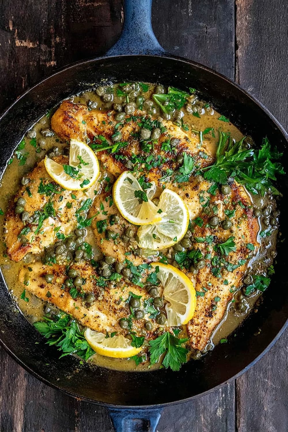 20-Minute Fish Piccata - Happy Muncher