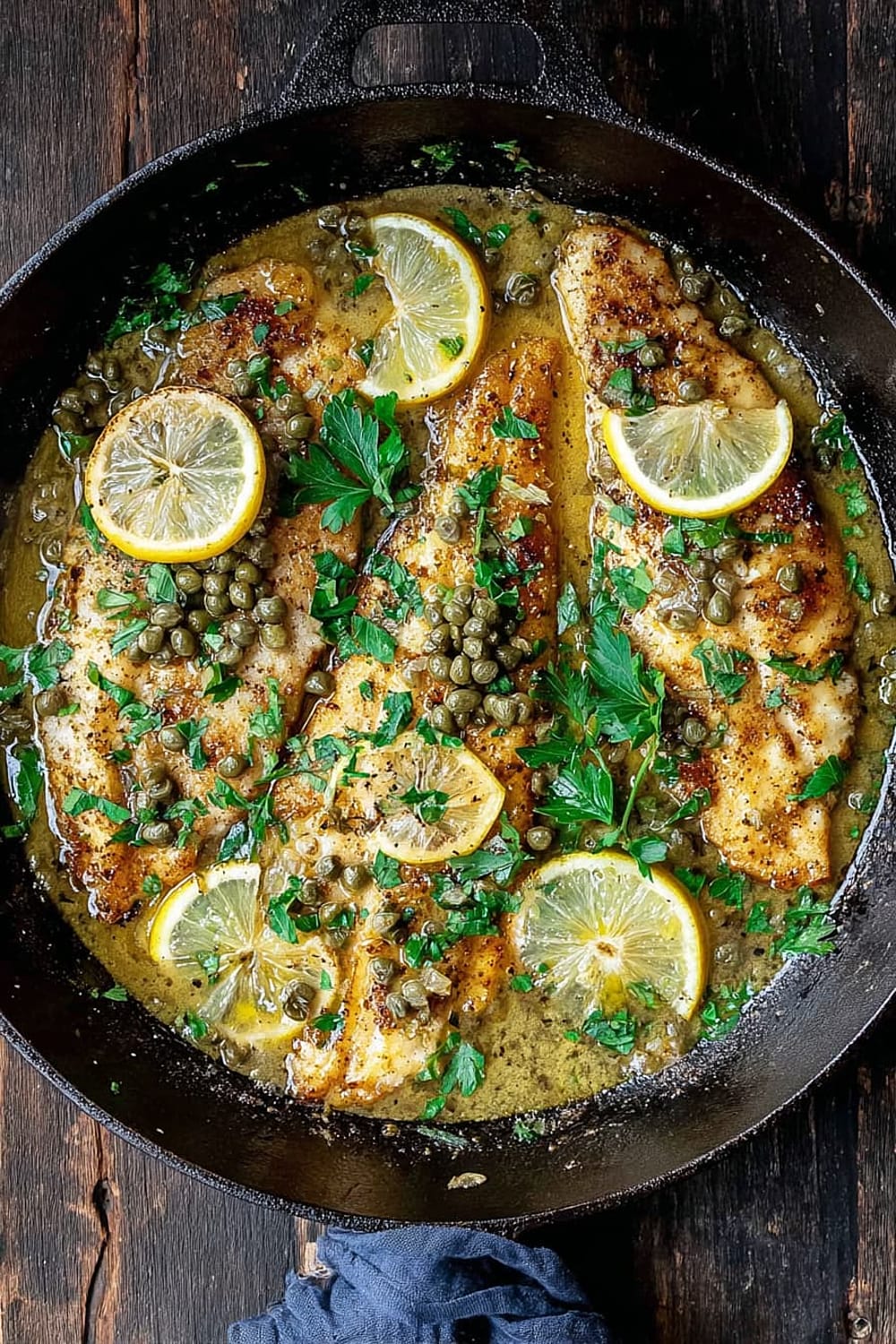 20-Minute Fish Piccata - Happy Muncher