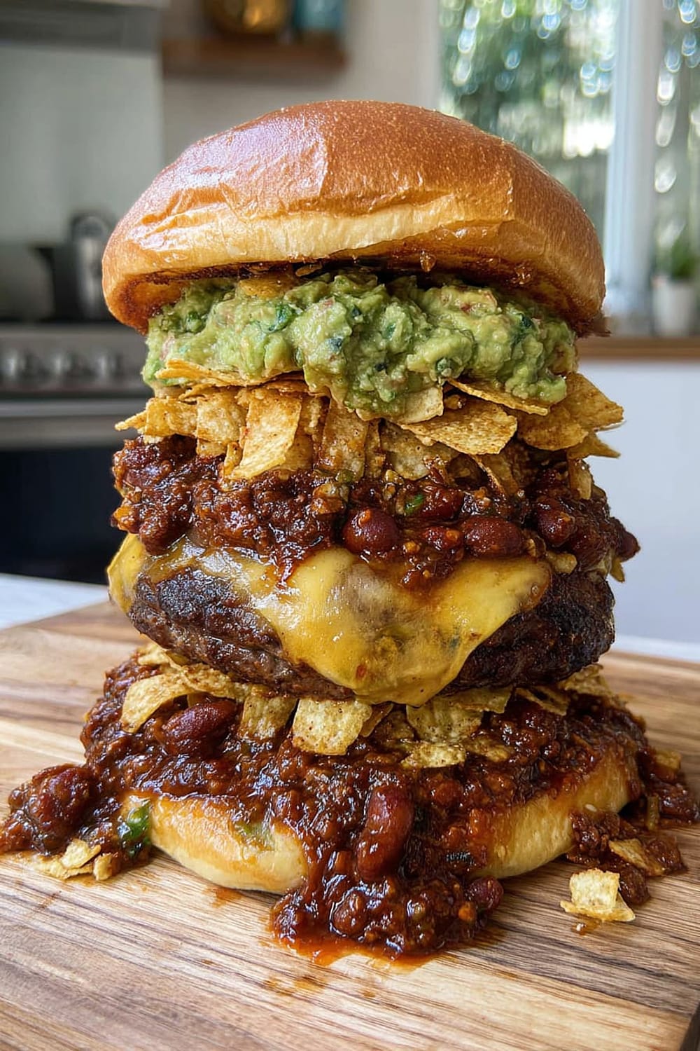 Chilli Cheeseburger Recipe - Happy Muncher