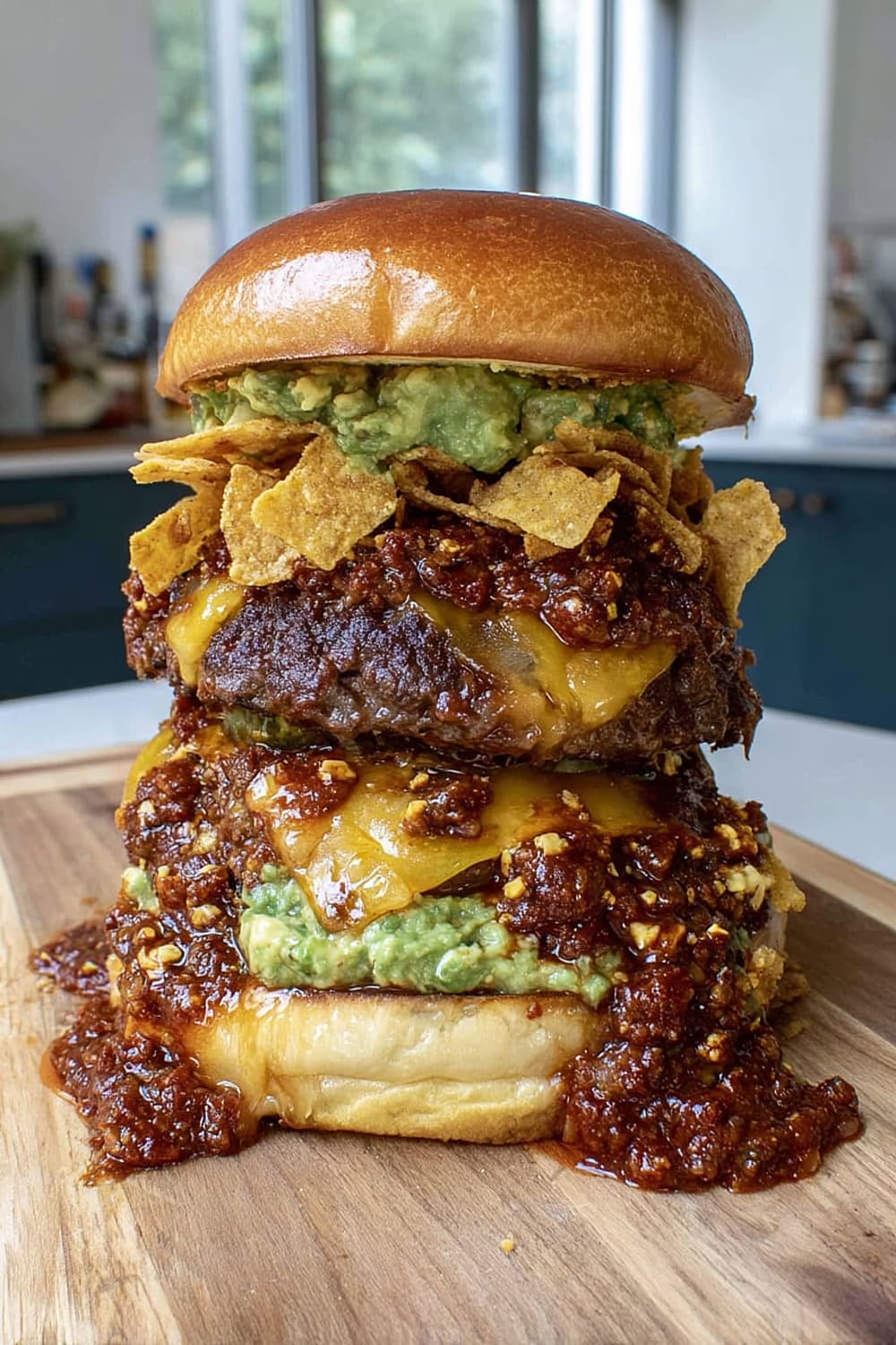 Chilli Cheeseburger Recipe - Happy Muncher