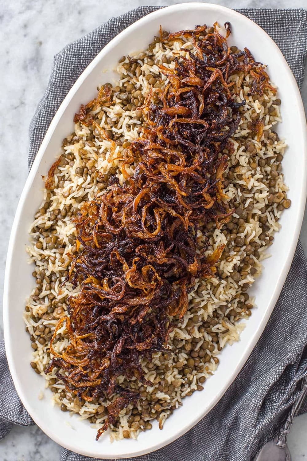 Lebanese Mujadara - Happy Muncher