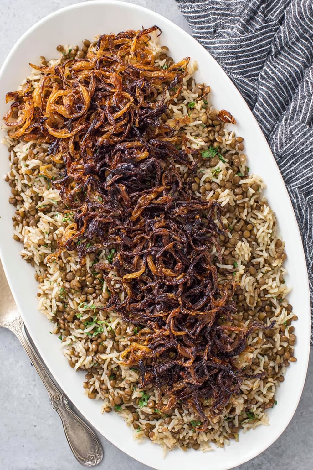 Lebanese Mujadara - Happy Muncher