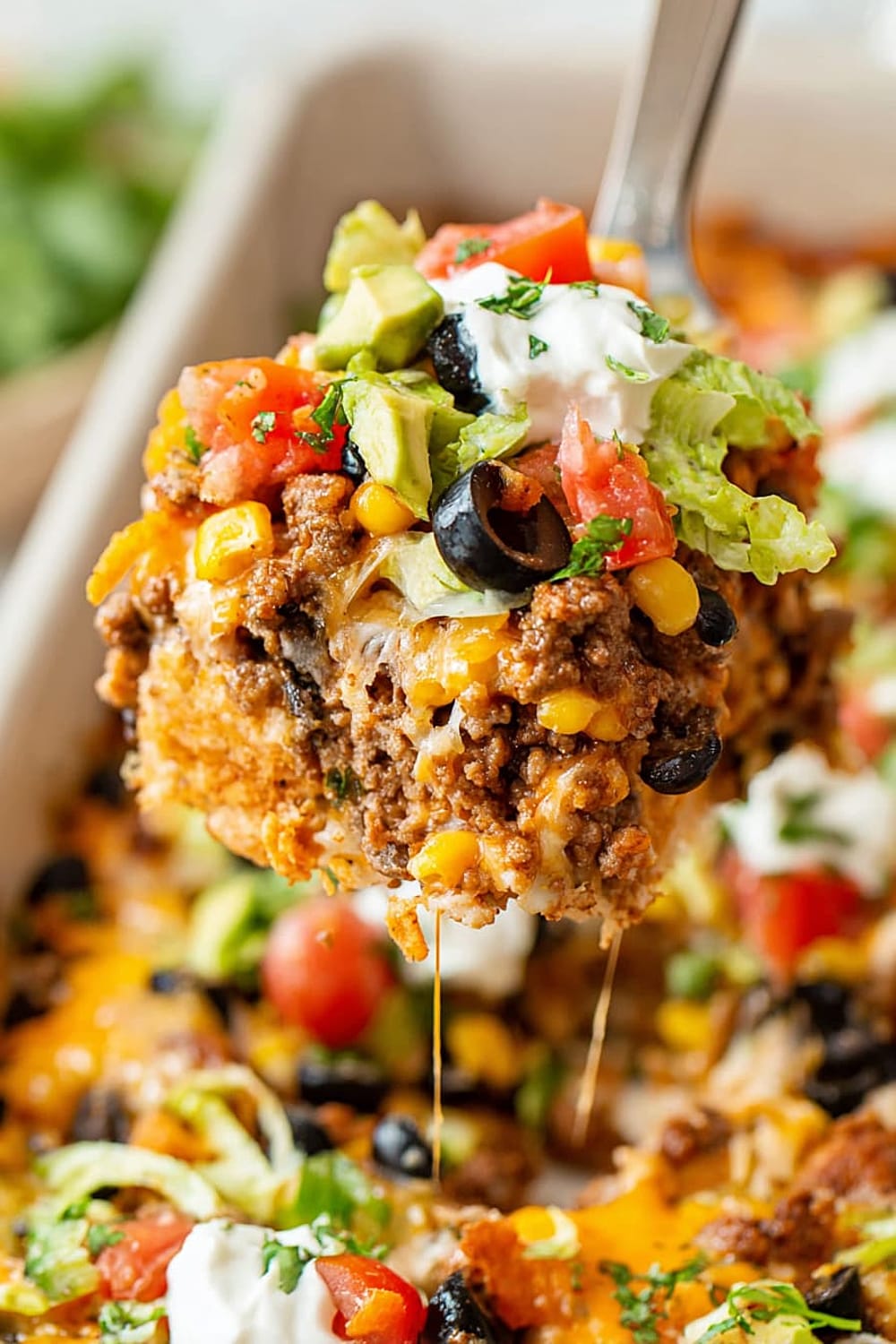 Easy Taco Casserole Recipe - Happy Muncher