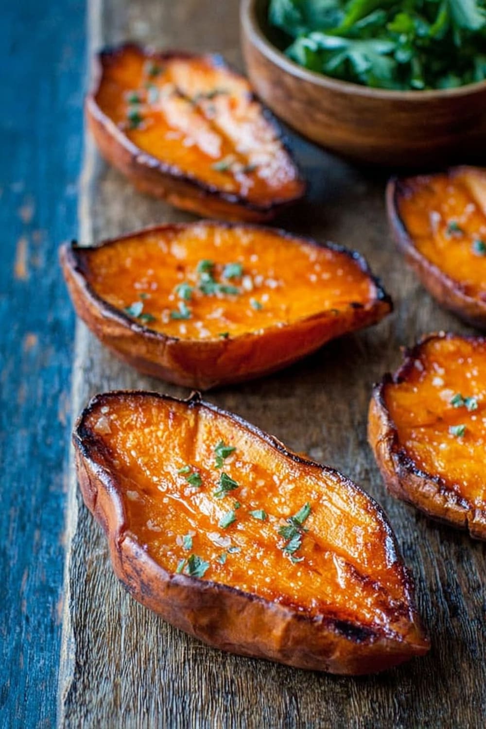 Oven Roasted Sweet Potato Halves - Happy Muncher