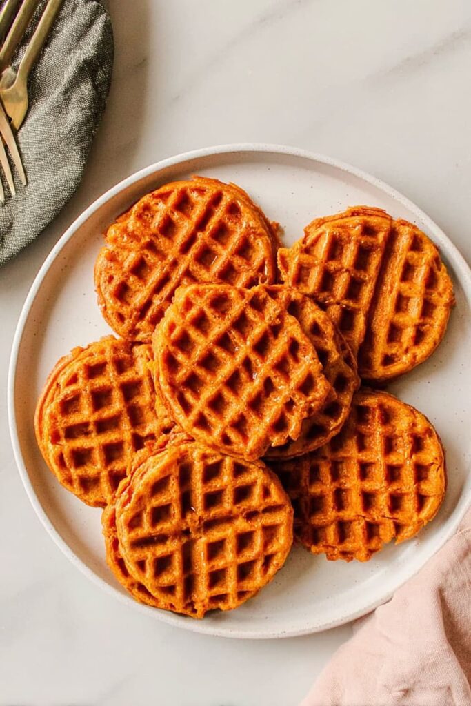 Crispy Sweet Potato Waffles Recipe (Gluten-Free) - Happy Muncher