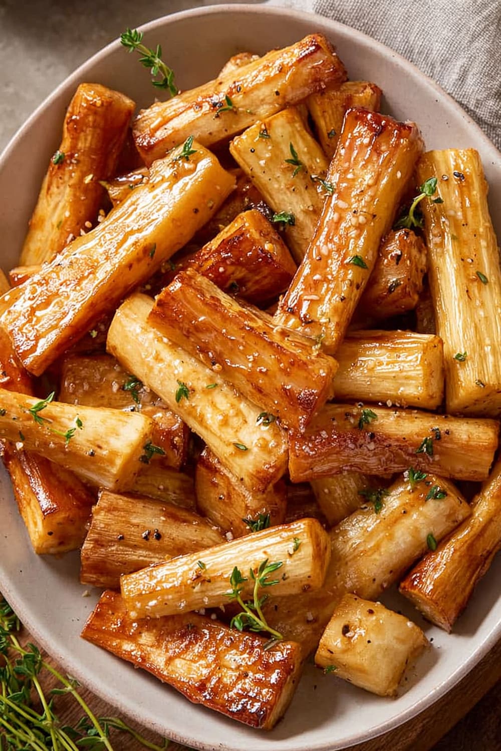 Honey Roasted Parsnips - Happy Muncher