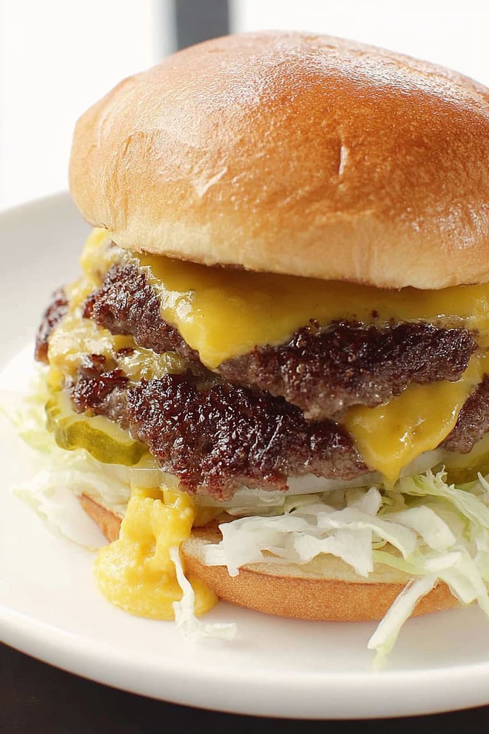 The Ultimate Smash Cheeseburger - Happy Muncher
