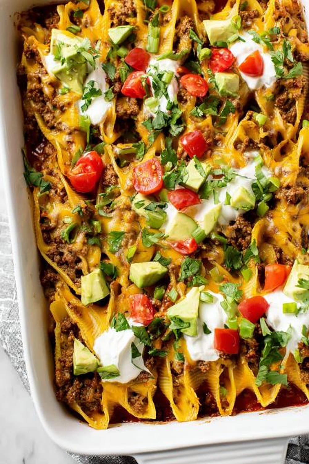 Taco Stuffed Shells - Happy Muncher