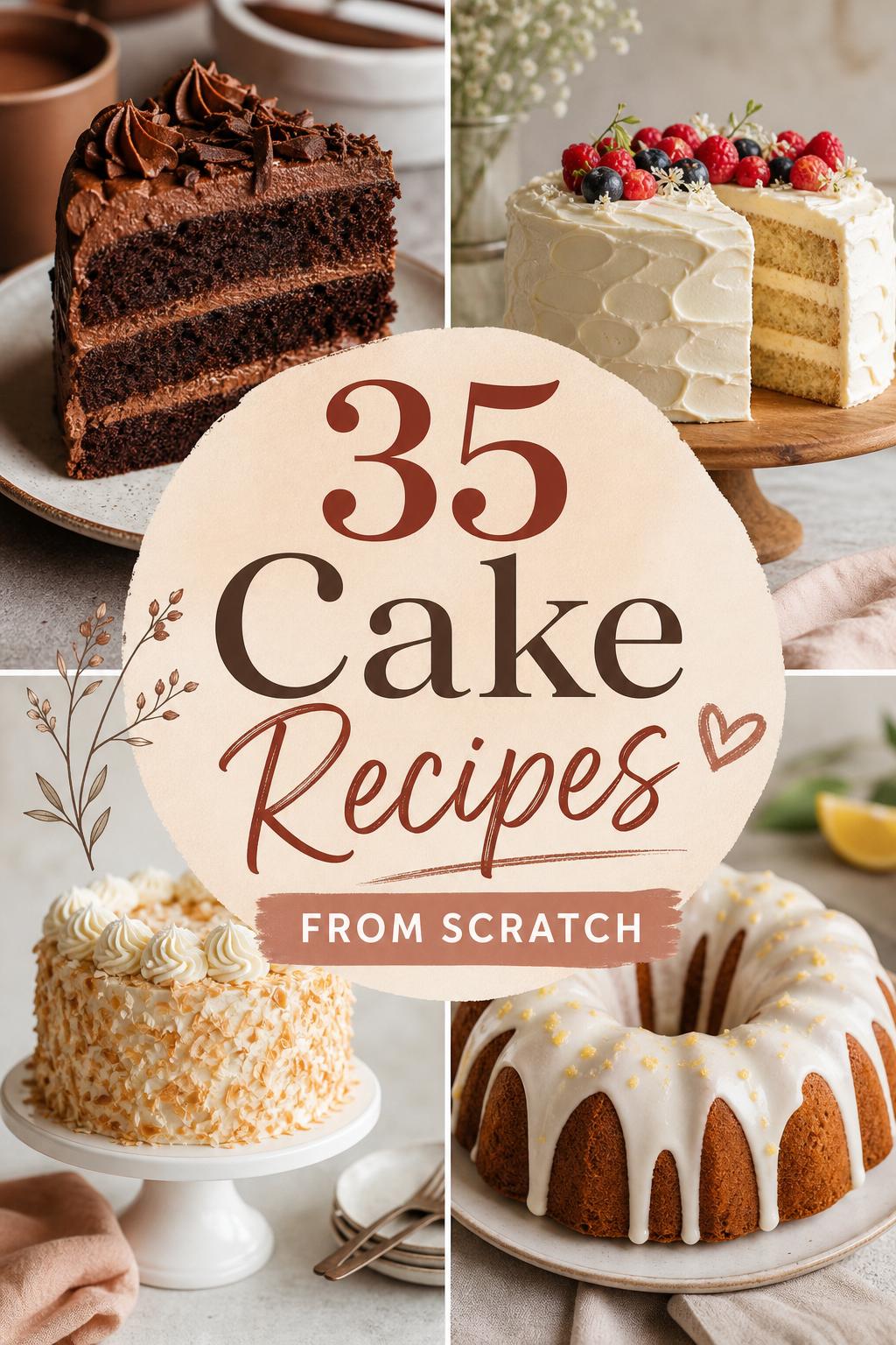 35 Cake Recipes From Scratch - Happy Muncher