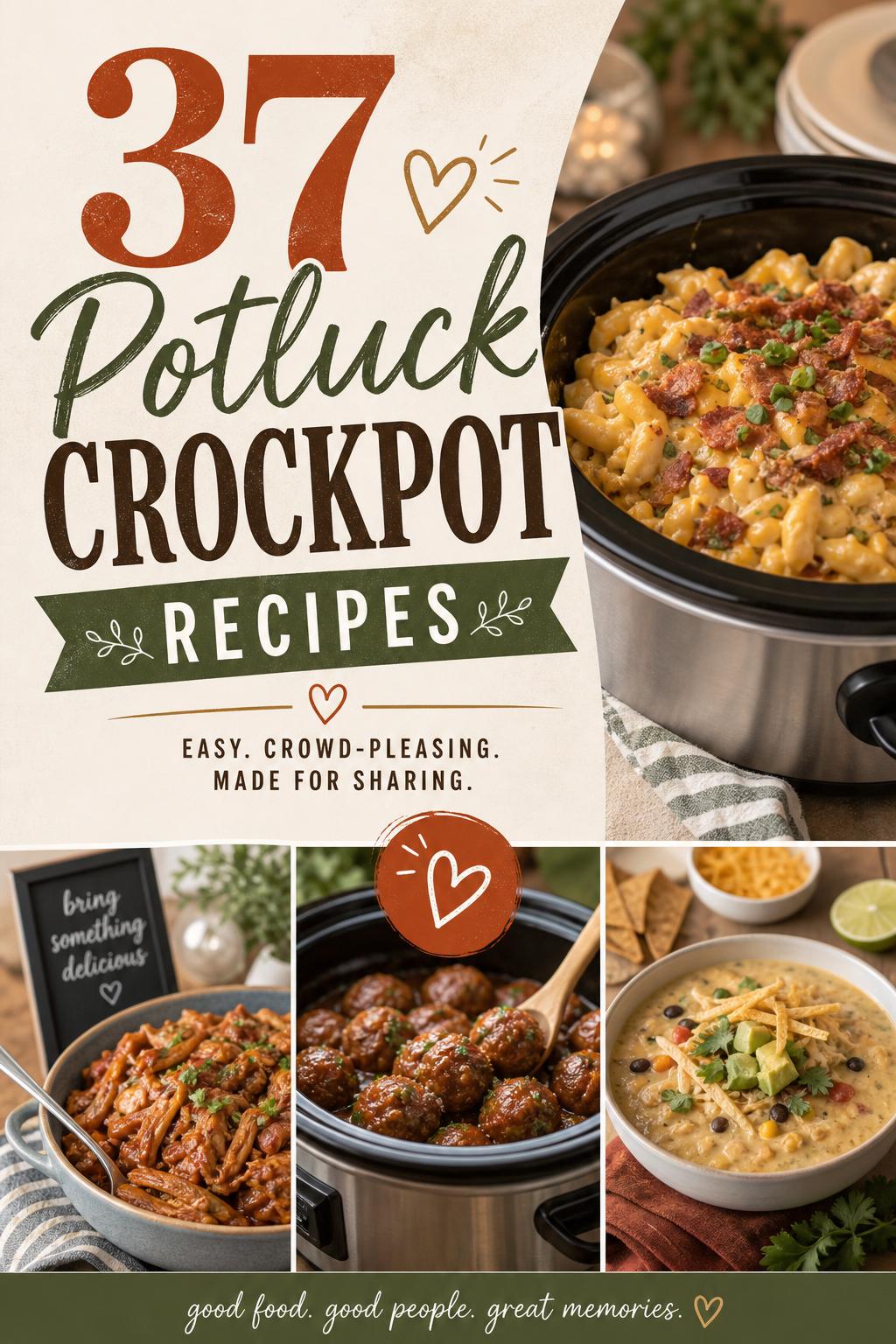 37 Potluck Crockpot Recipes - Happy Muncher